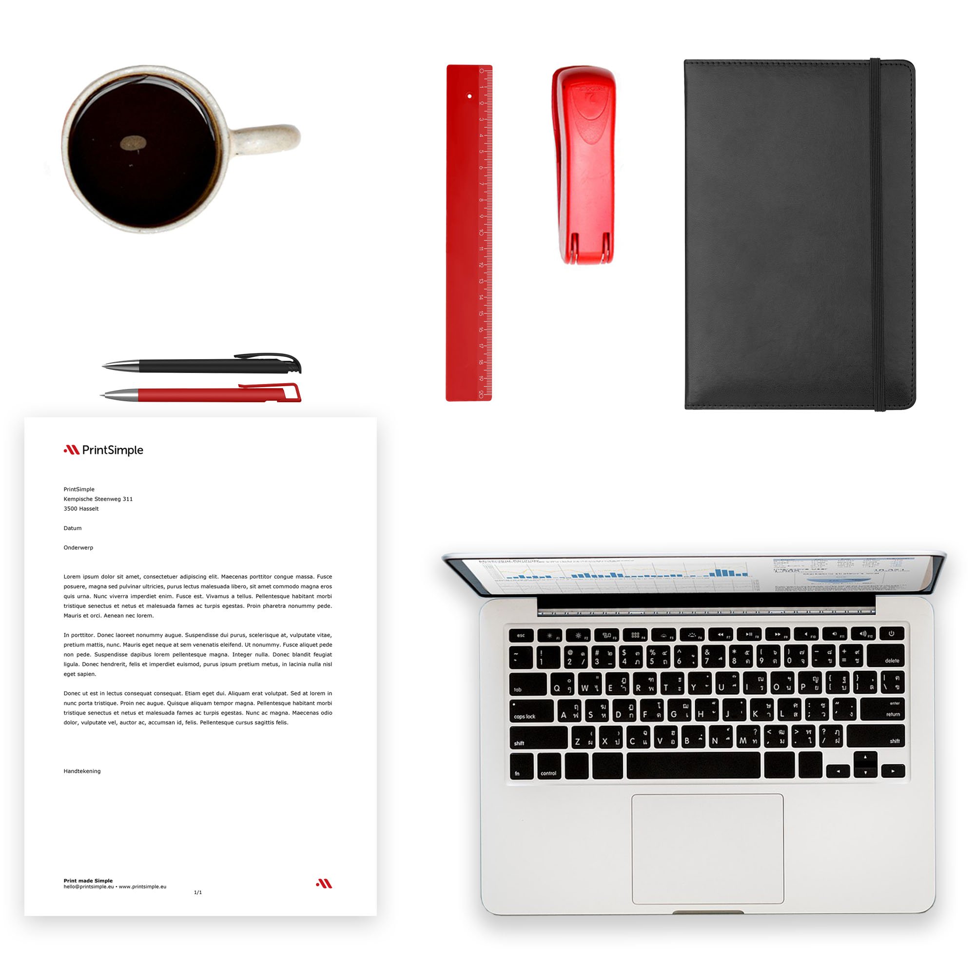 Matériel de bureau avec votre | PrintSimple