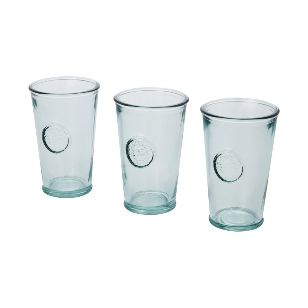 Authentic Copa 3-piece 300 ml recycled glass set | PrintSimple