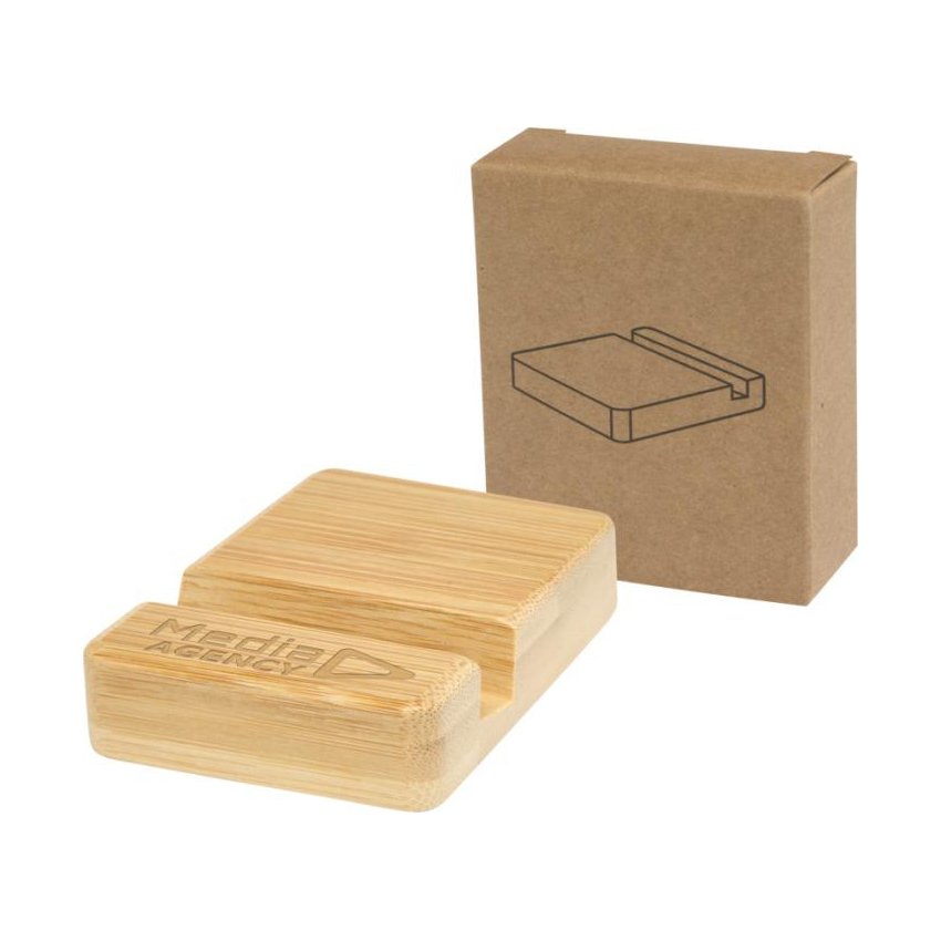 Bullet Ebla bamboo phone stand | PrintSimple