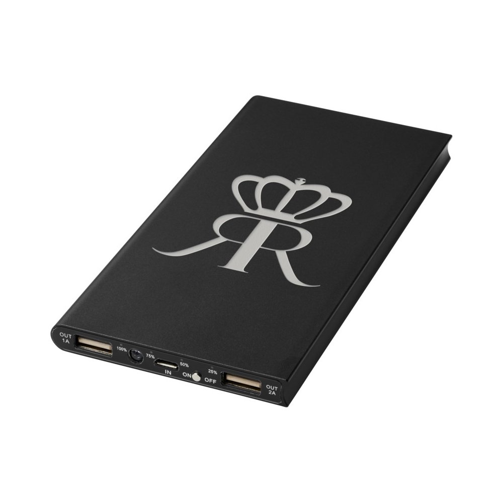 Bullet Plate - 8.000 mAh power bank | PrintSimple