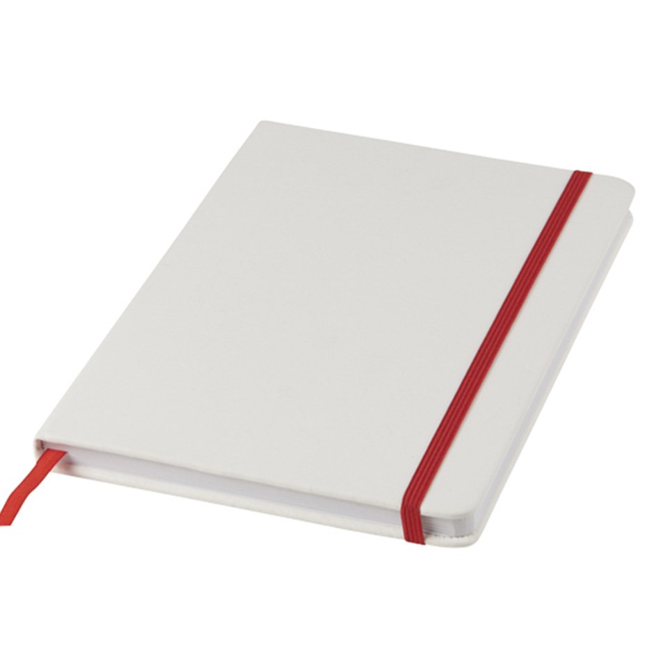 Bullet Spectrum A5 white notebook, ruled | PrintSimple