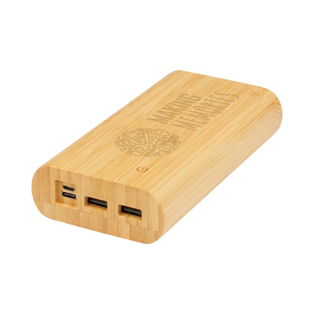 Bullet Tulda 10.000 mAh bamboo power bank | PrintSimple