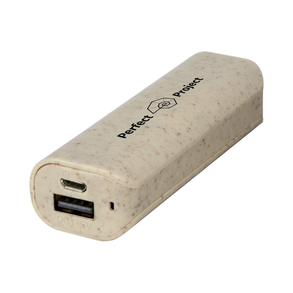 Bullet Yoko - 1.200m Ah wheat straw power bank | PrintSimple