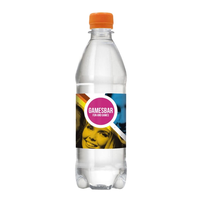 Water bottles printed with logo | 500 ml | rPET | PrintSimple