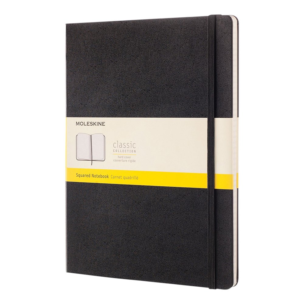 Moleskine A4 hard cover notebook, squared | PrintSimple