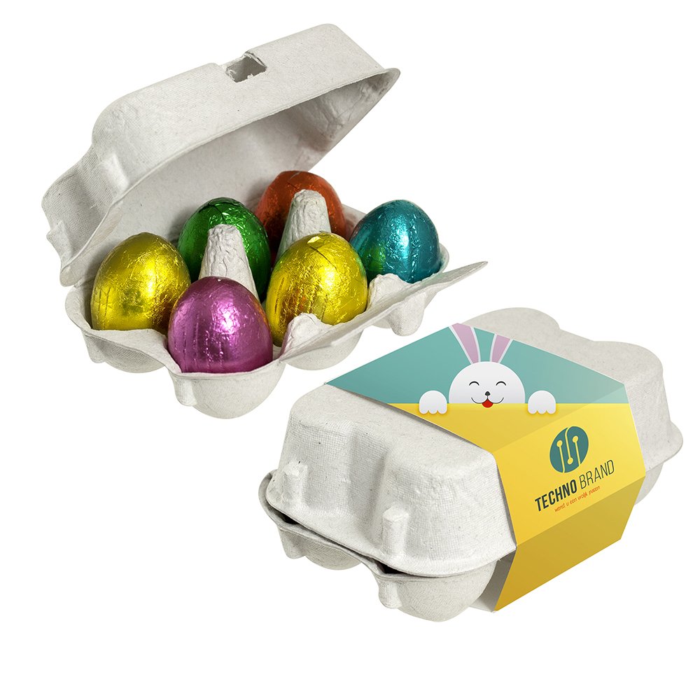 Sweets & More chocolate Easter eggs 6 pieces | PrintSimple