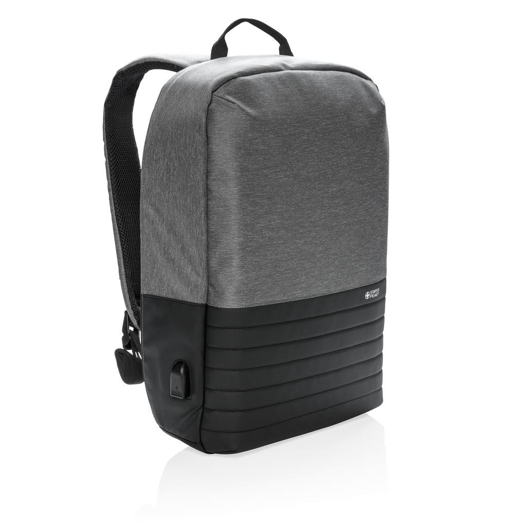 Swiss Peak RFID anti-theft 15" laptop backpack | PrintSimple
