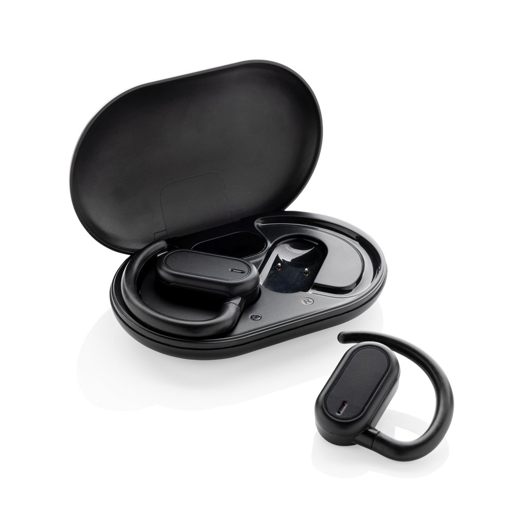 XD Collection Fitsound recycled plastic open ear TWS earbuds | PrintSimple