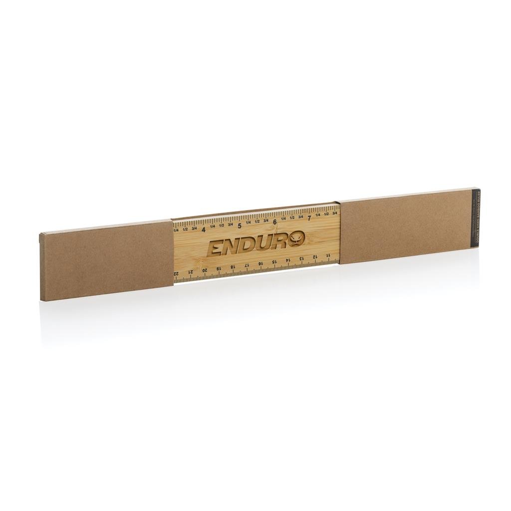 XD Collection Timberson 30cm double sided bamboo ruler | PrintSimple
