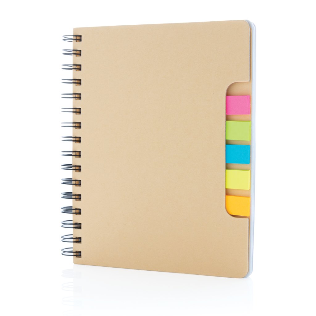 A5 craft notebook with sticky notes, ruled | PrintSimple